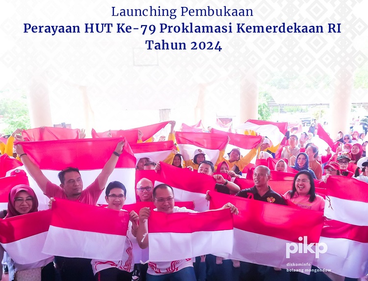 Pemkab Bolmong Launching Rankaian HUT RI dan Gelar Gerakan Nasional Pembagian 10 Juta Bendera ...